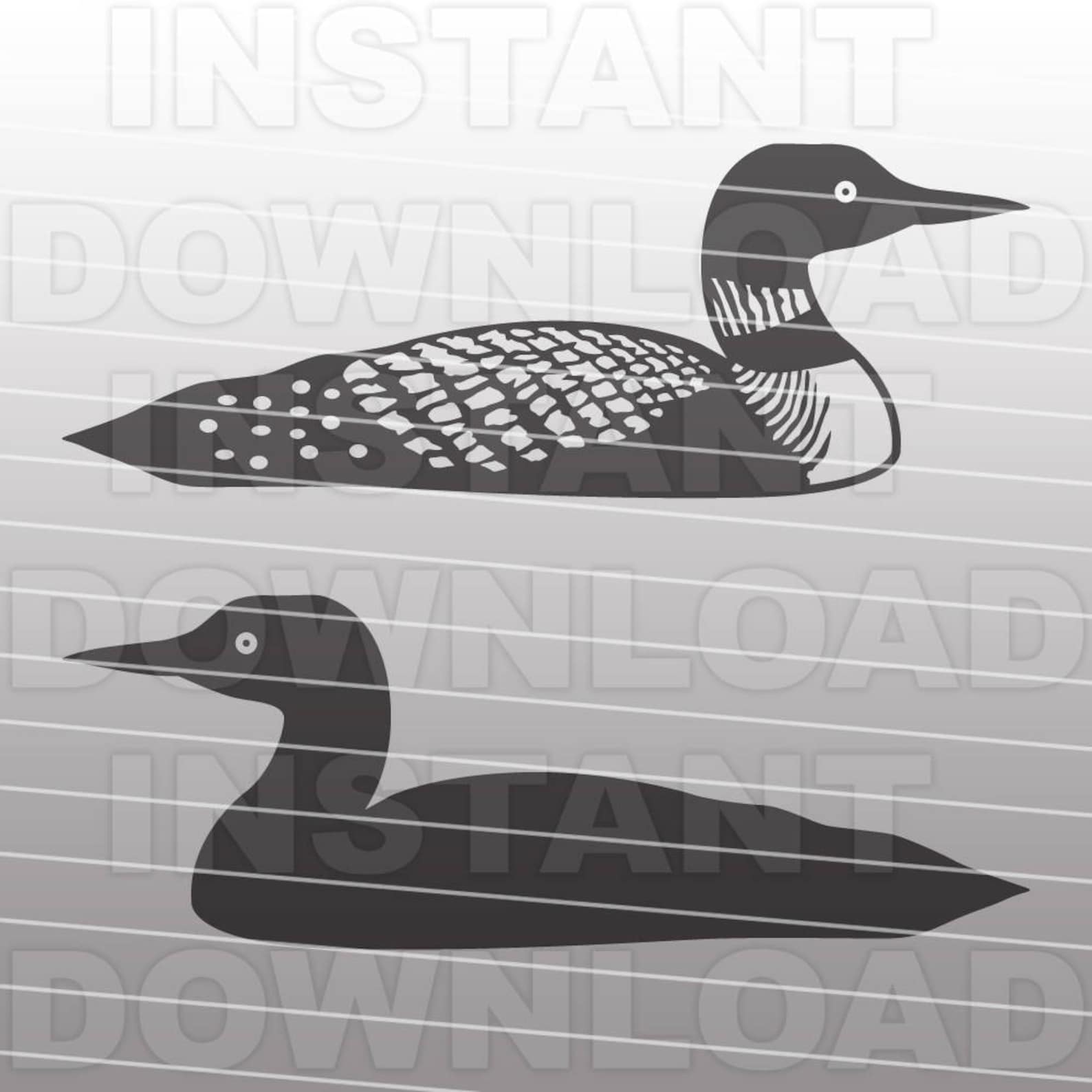 Loon SVG File,loon Silhouette SVG File,loon Cut File-vector Clip Art ...