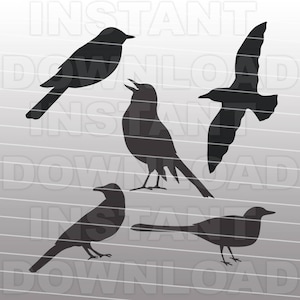 Birds SVG Bundle,song Birds SVG File,flying Birds SVG File-vector Clip ...