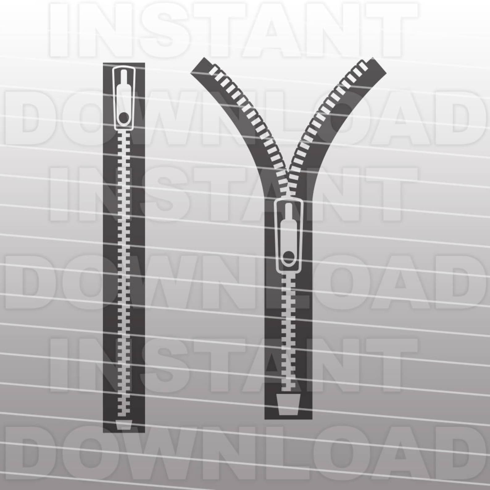 Zipper SVG Fileopen Zipper SVG Filesewing SVG commercial & - Etsy