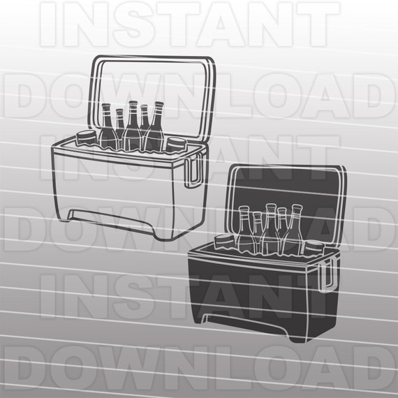 Ice Chest Cooler Filled With Beer SVG Fileice Cooler SVG - Etsy