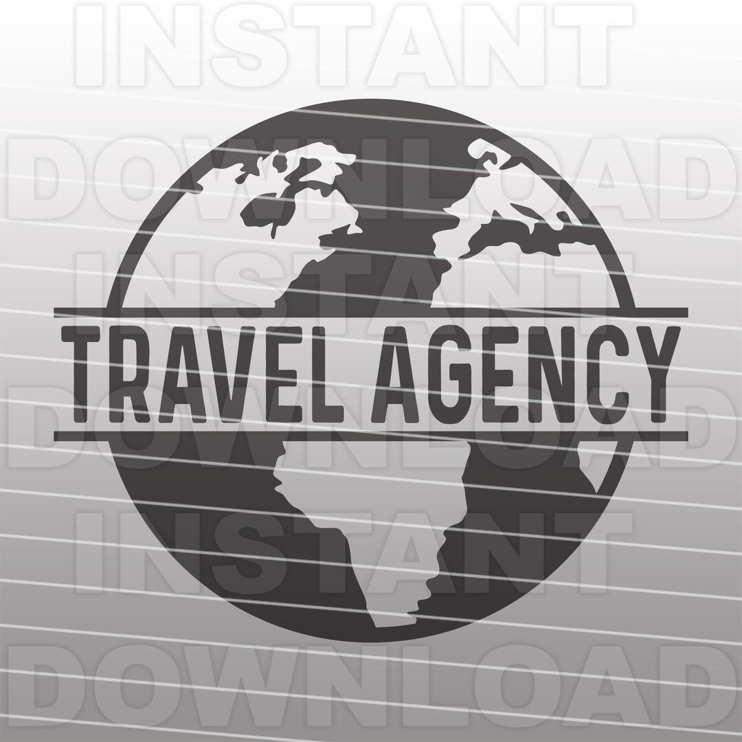 Travel Agency Logo SVG File,travel Agent Svg,world Map Svg,globe SVG ...