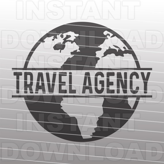 Travel Agency Logo SVG Filetravel Agent Svgworld Map - Etsy
