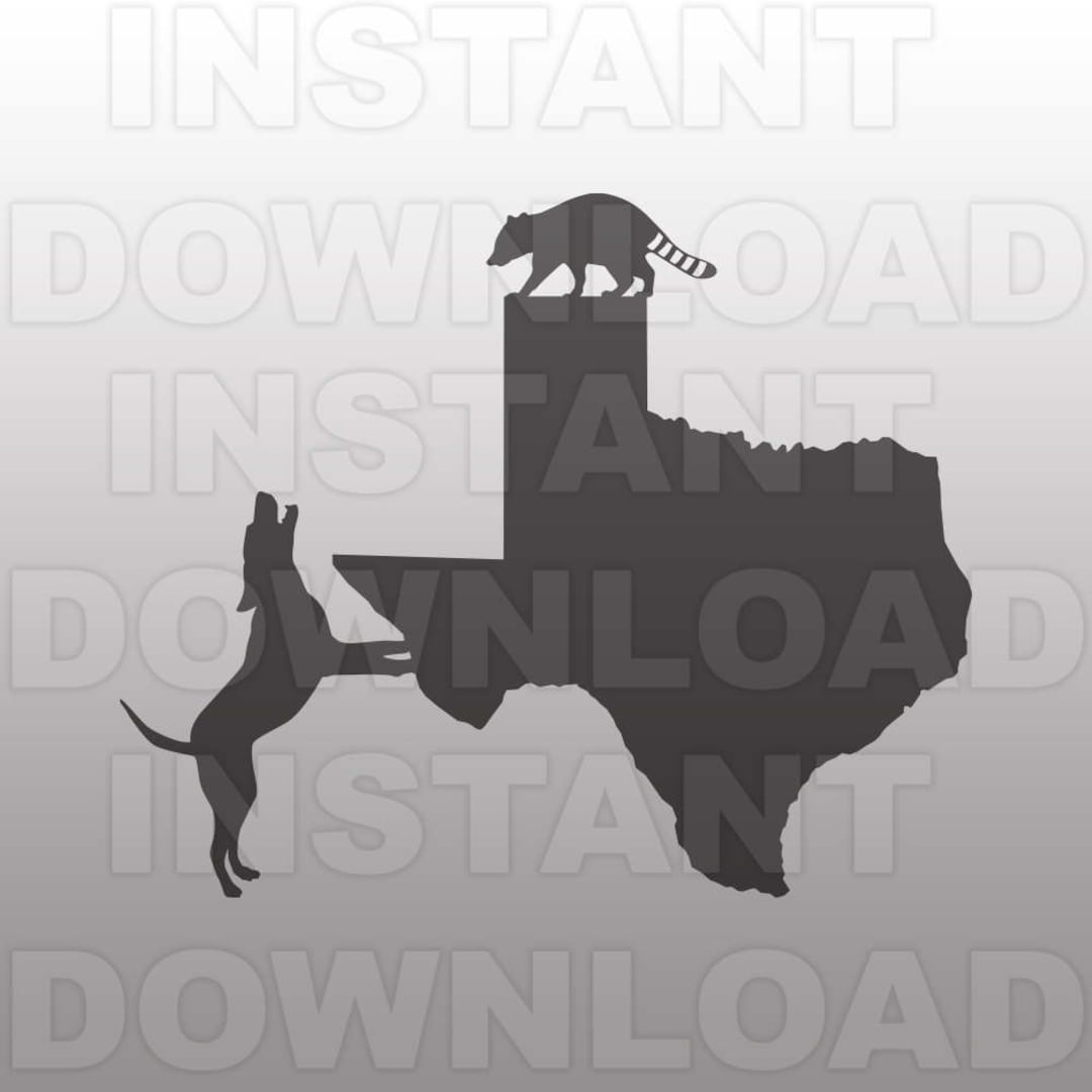 Texas Coon Hunting SVG File,raccoon SVG -vector Art for Commercial ...