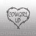 Cowgirl up SVG File,country Western Svg,barbed Wire Svg commercial ...