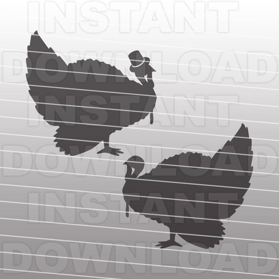 Turkey SVG File - Thanksgiving SVG File - Vector Art - Commercial ...