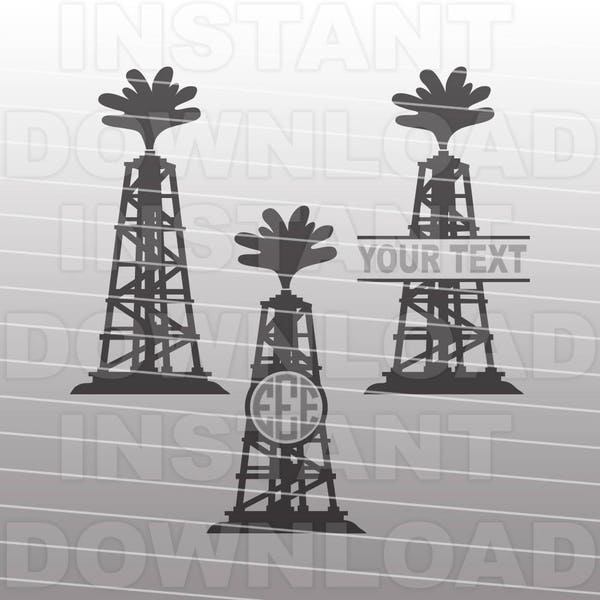 Oil Field Tower Svg - Etsy