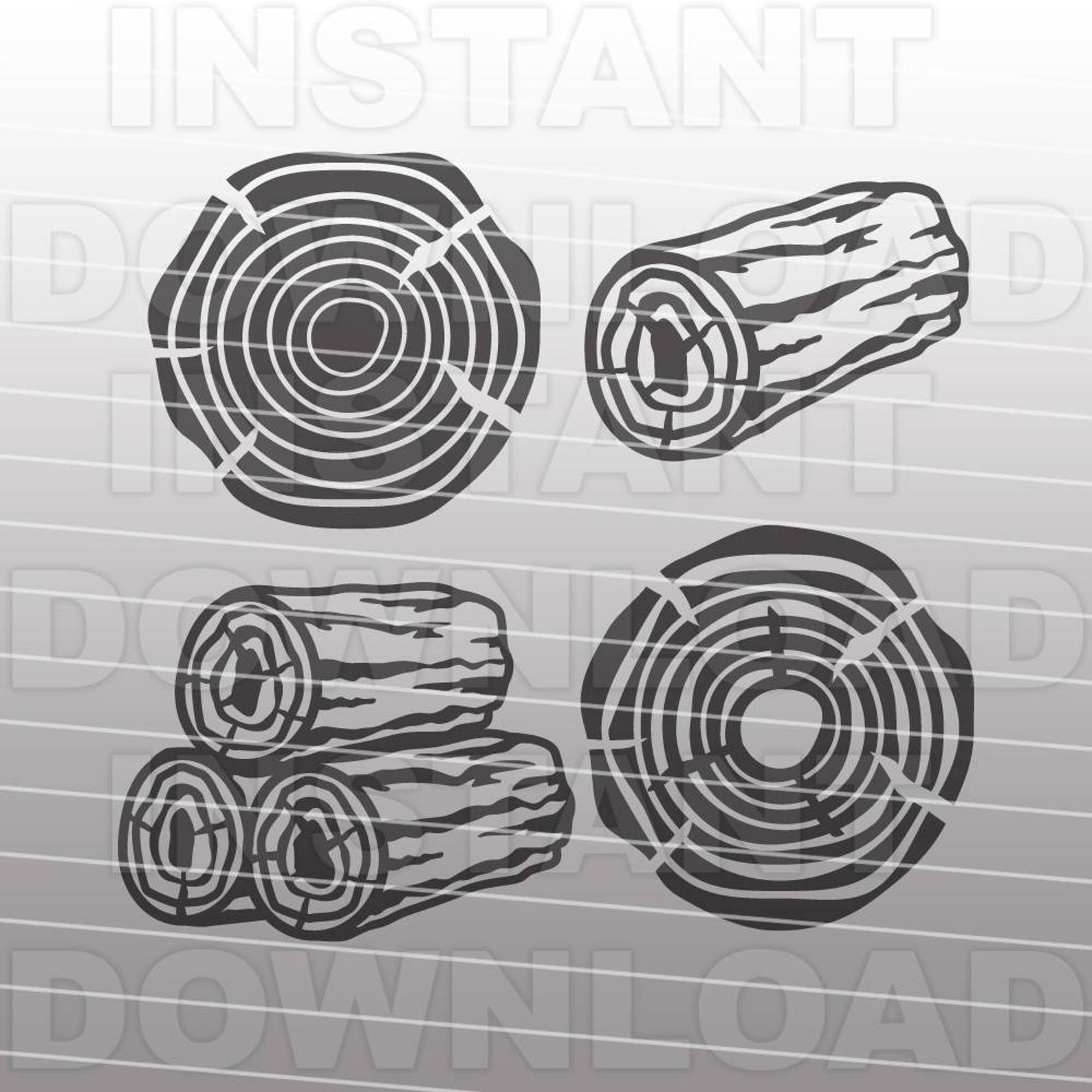 Logs SVG File,logging SVG File,forest Svg,lumberjack Svg -commercial ...