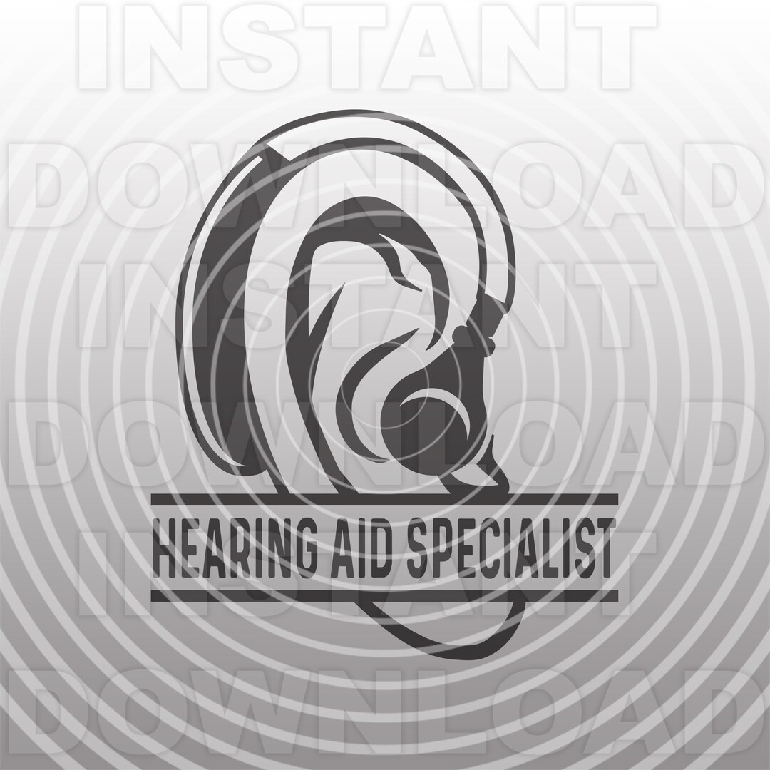 Hearing Aid Specialist Svg,ear With Hearing Aid SVG -vector Art ...