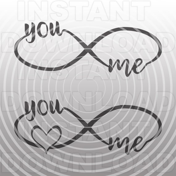 You and Me Forever Infinity Symbol SVG Filenewlyweds - Etsy