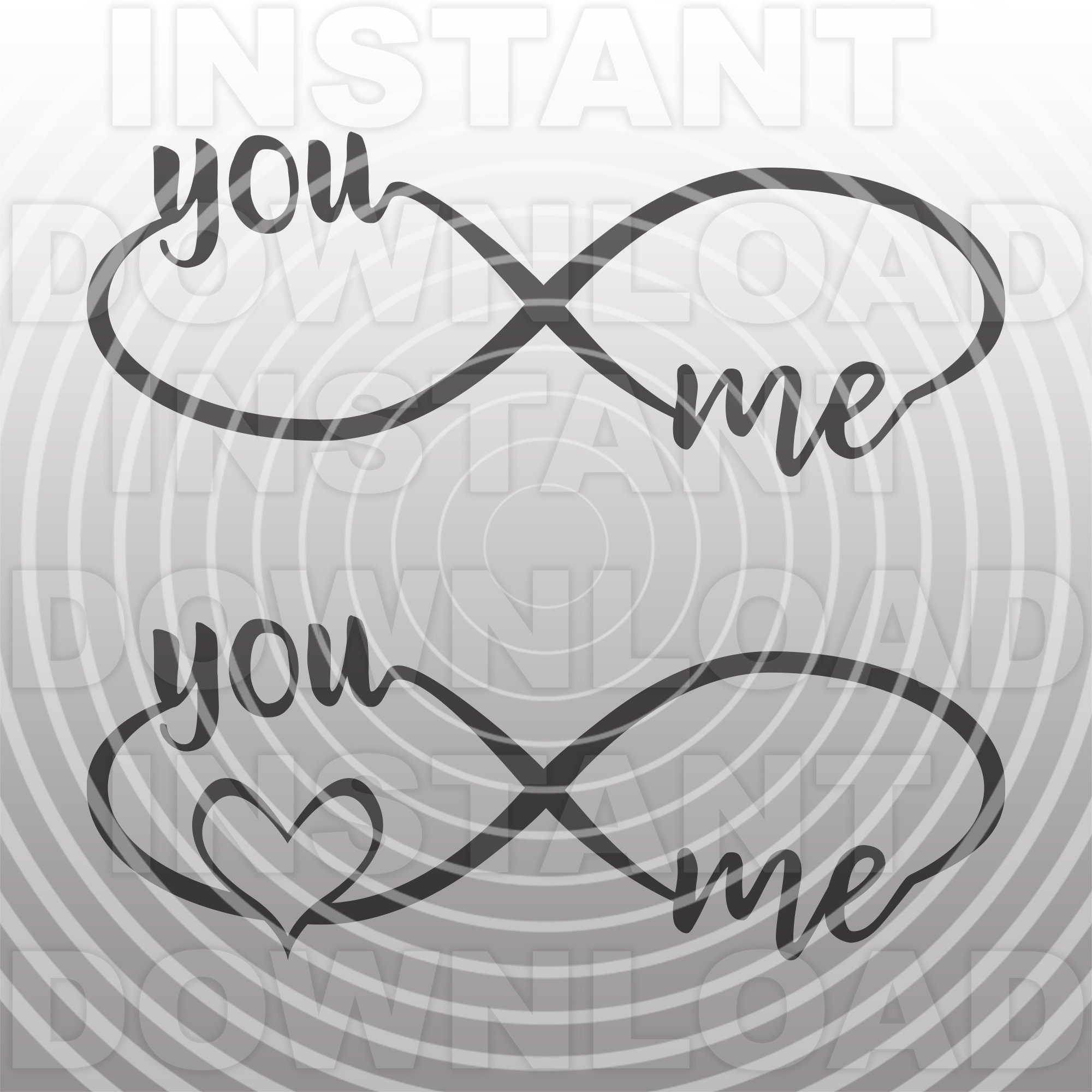 You and Me Forever Infinity Symbol SVG FileNewlyweds | Etsy