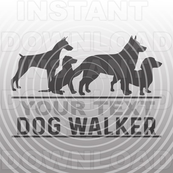 Dog Walker Logo Design SVG Filedog Walking Business Logo SVG - Etsy