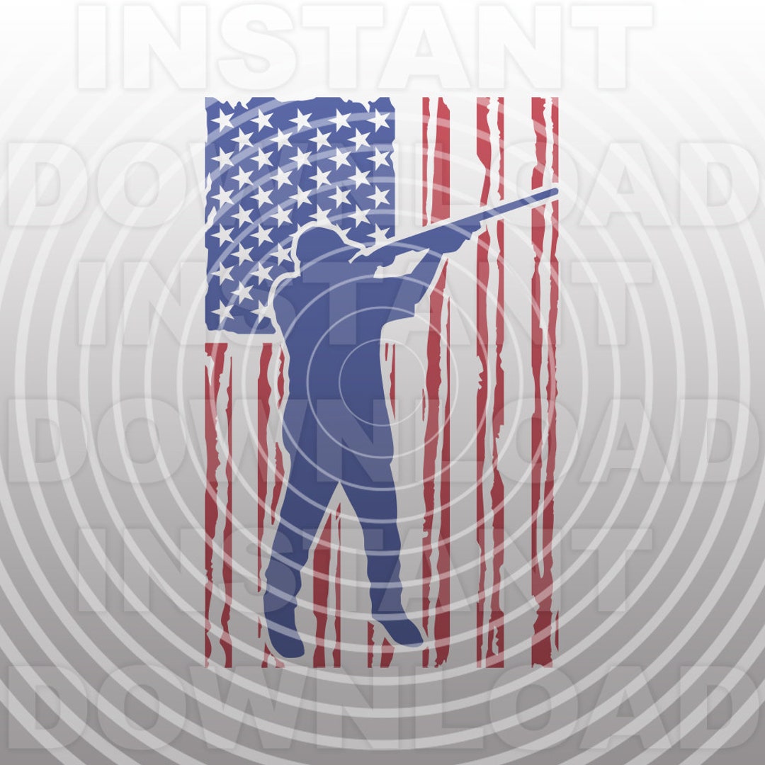 Patriotic Skeet Shooter SVG File,skeet Shooting Svg,trapshooting Svg ...