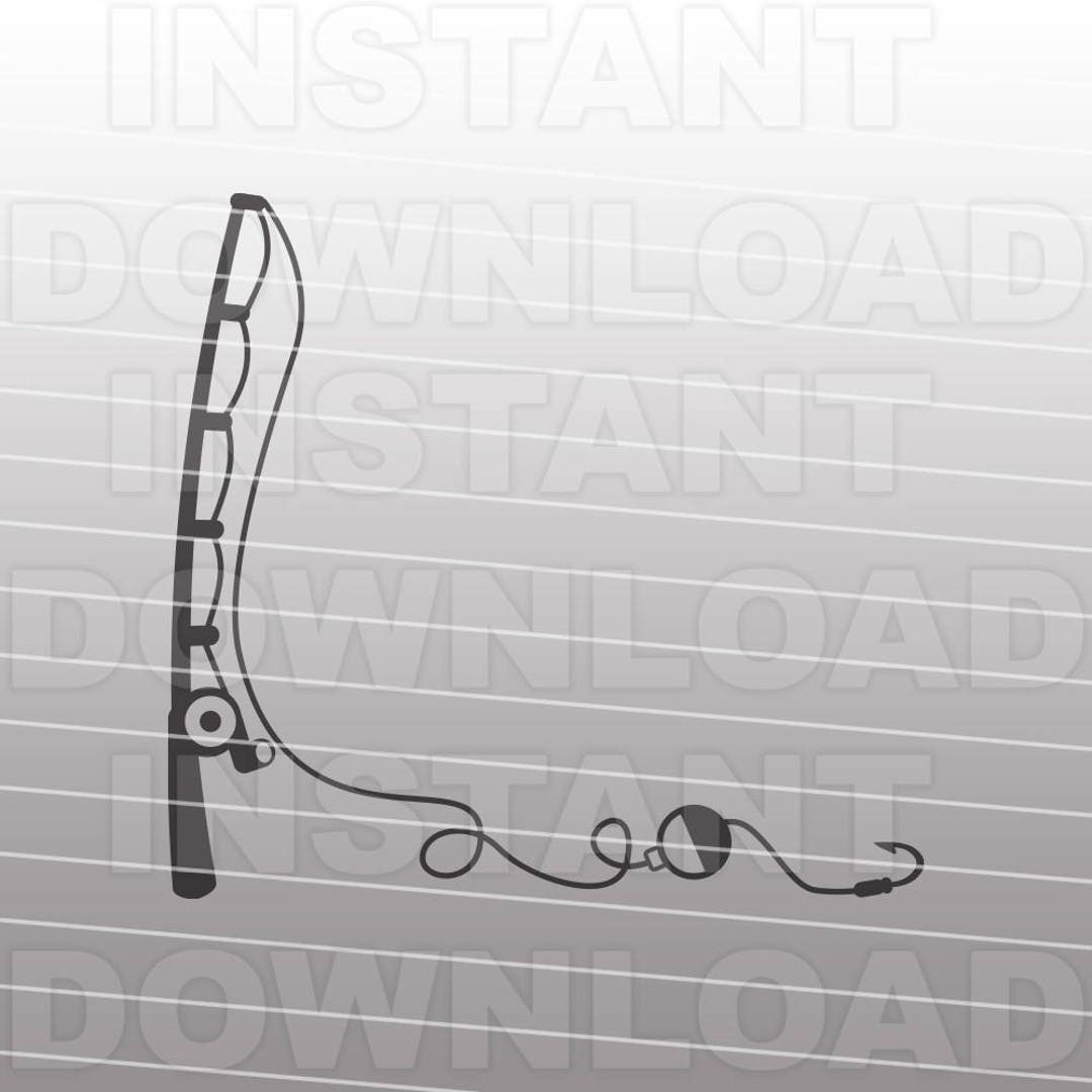 Fishing Pole Corner Border SVG File,fisherman Svg,fishing Svg -vector ...