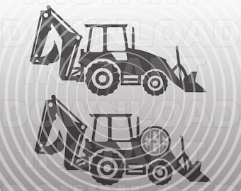 Backhoe Svg | Etsy