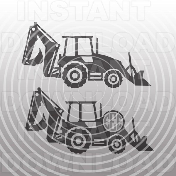 Backhoe Svg File - Etsy