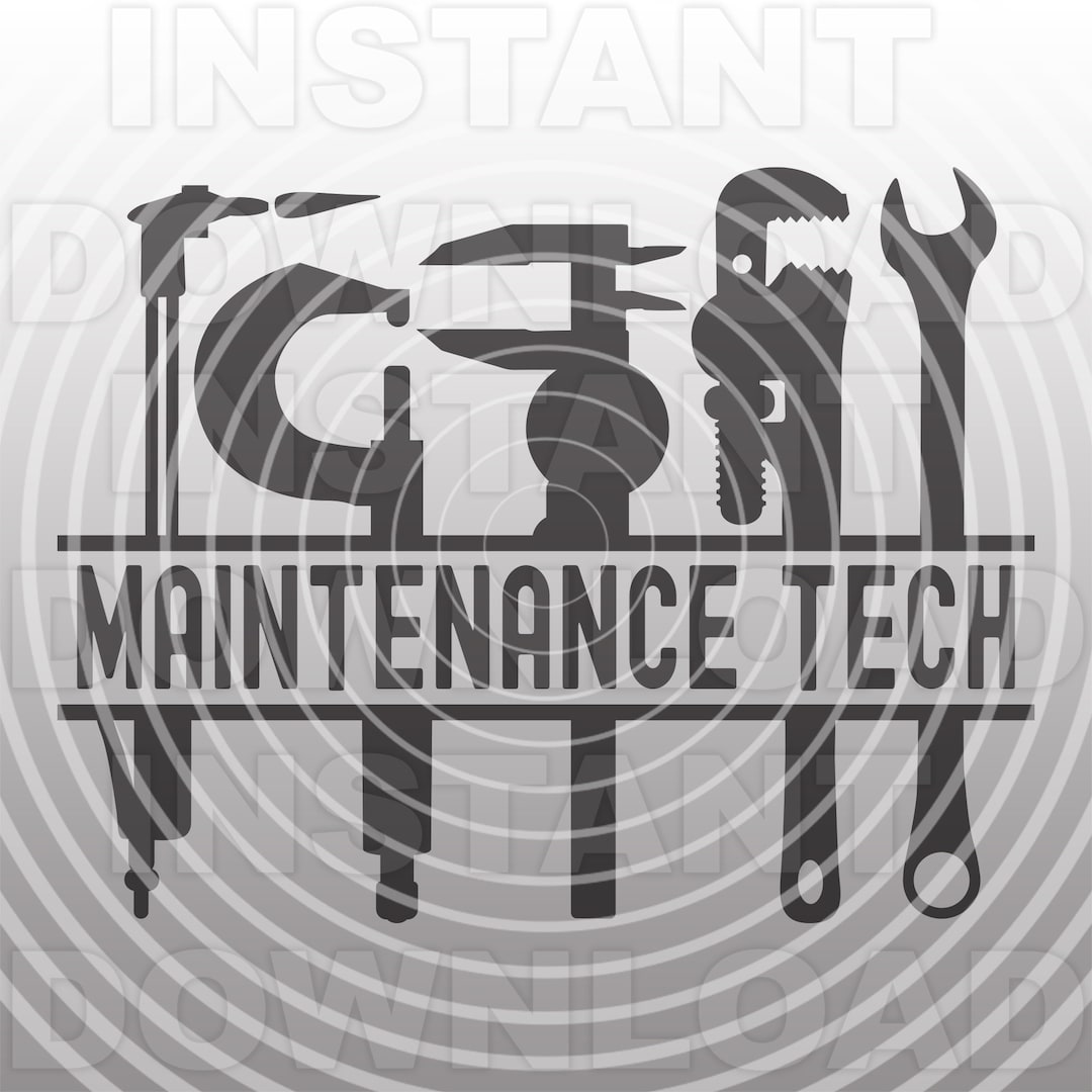 Maintenance Technician SVG File,maintenance Tools Svg,facilities ...