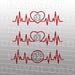 Heartbeat SVG File,ekg SVG File,pulse Svg,nursing Monogram Svg-vector ...