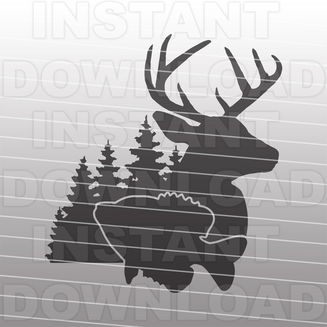 Buck SVG File,crappie Svg,forest SVG File,hunter Svg,fisherman Svg ...