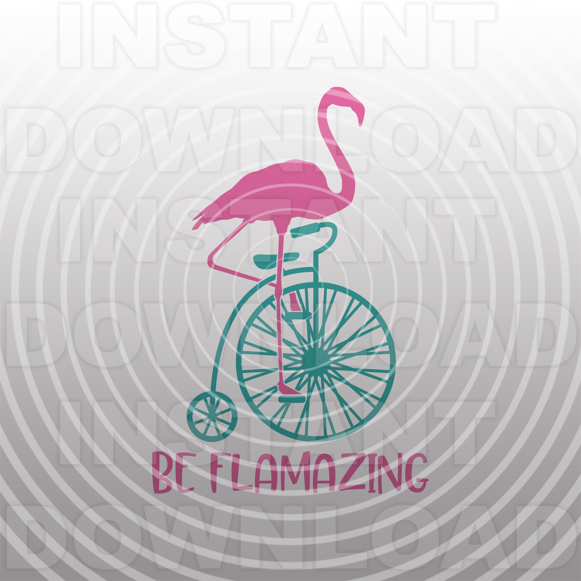Be Flamazing Flamingo on A Bike SVG File,flamingo SVG Design -vector ...