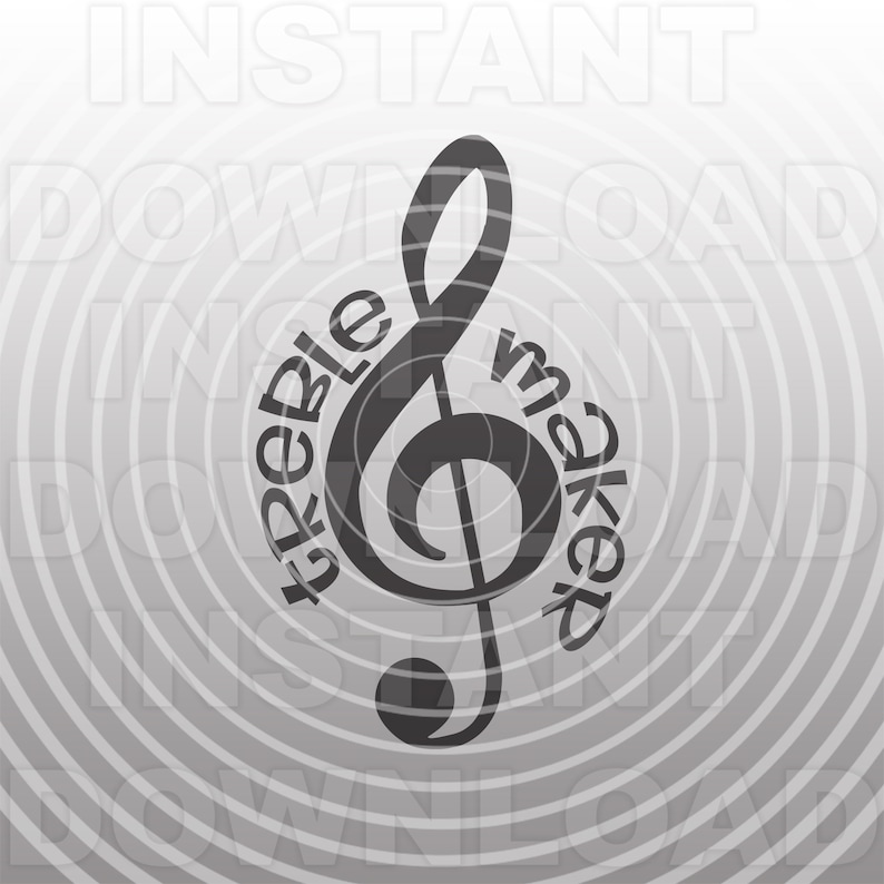 Treble Maker SVG File,marching Band Svg,music Notes Svg,funny Musician ...