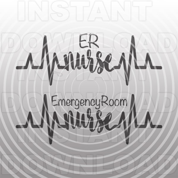 Er Nurse Ekg Svg - Etsy
