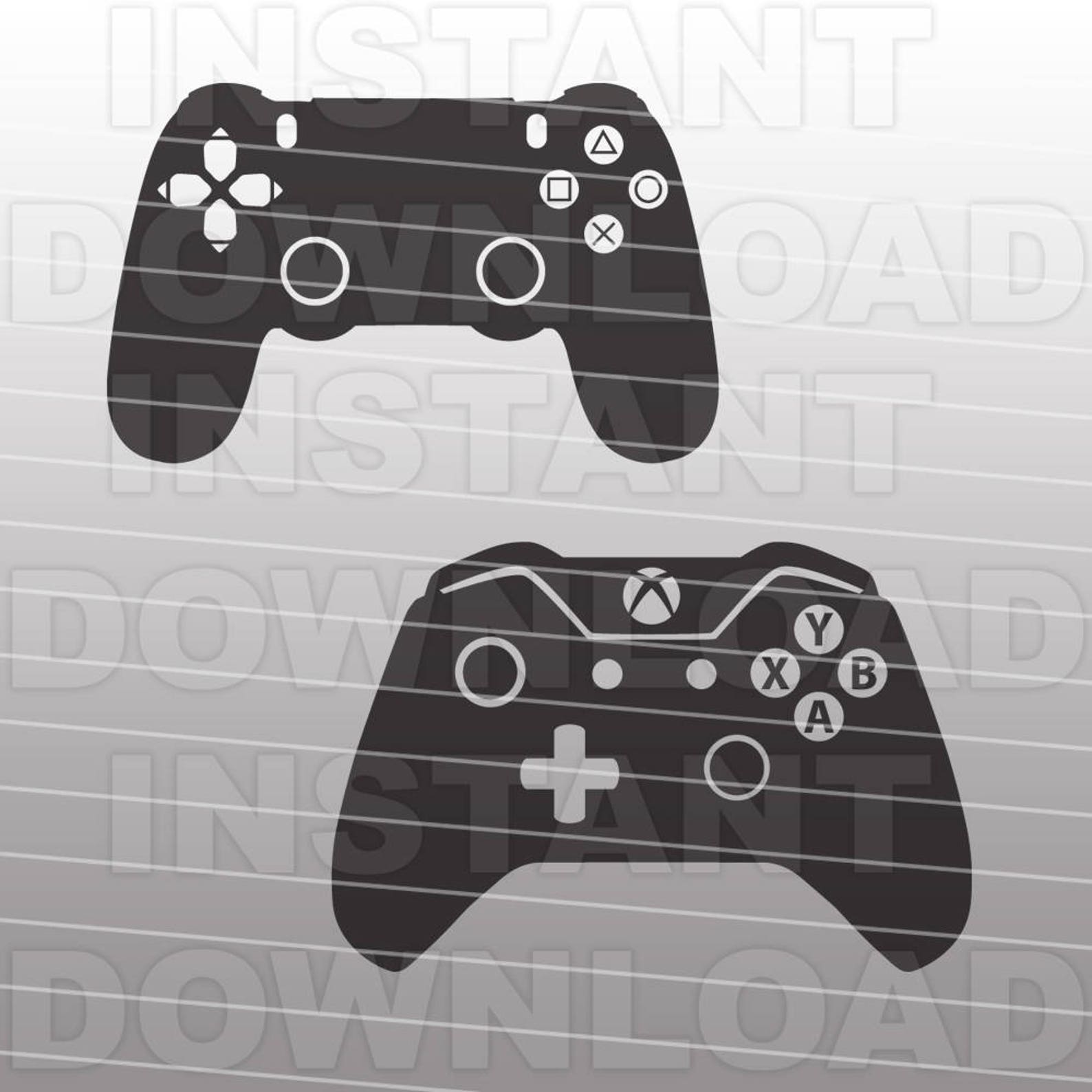 Video Game Controllers SVG File Cutting Template-xbox - Etsy