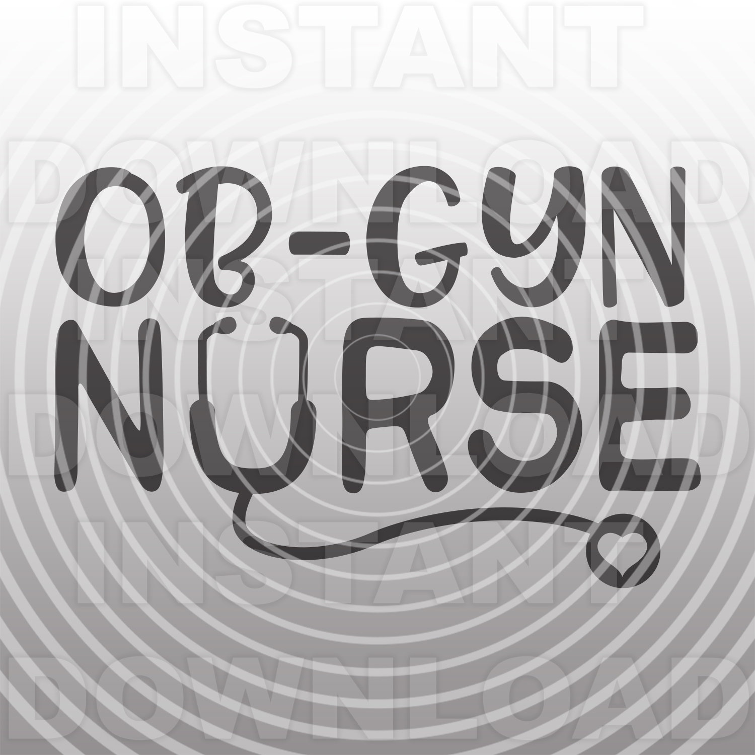 OB-GYN SVG Filenursing Svgnurse Stethoscope Svg commercial | Etsy