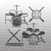 Drum Set SVG File,percussion Svg,drummer Svg,band Svg -commercial ...