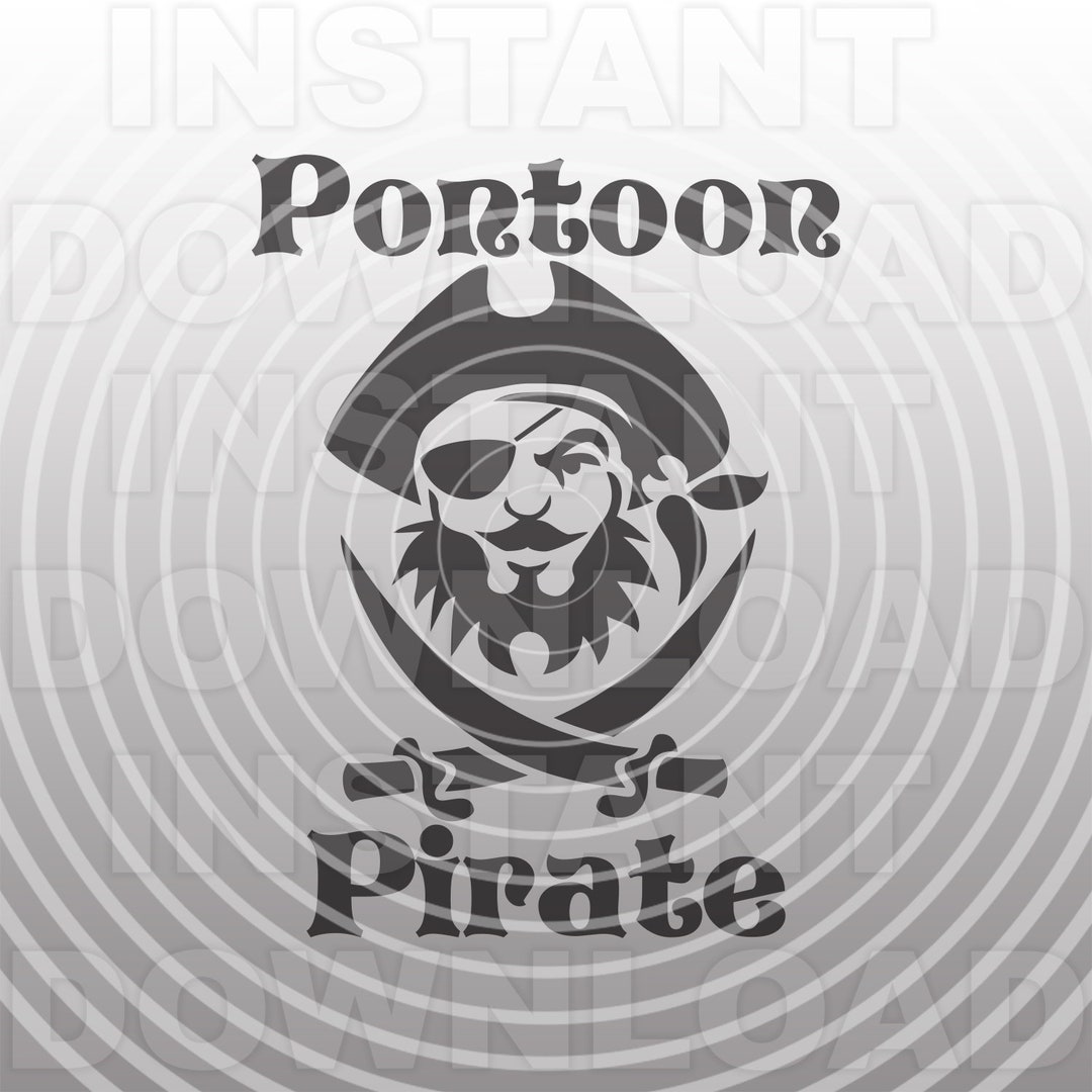 Pontoon Boat Svg,pontoon Pirate Svg,pontoon Captain Shirt SVG- Vector ...