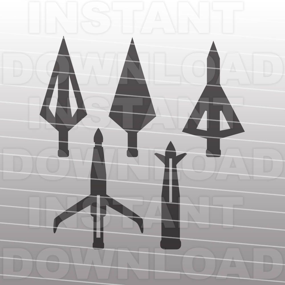 Broadhead Arrows SVG File,archery Svg,bowhunting Svg,deer Hunter Svg ...