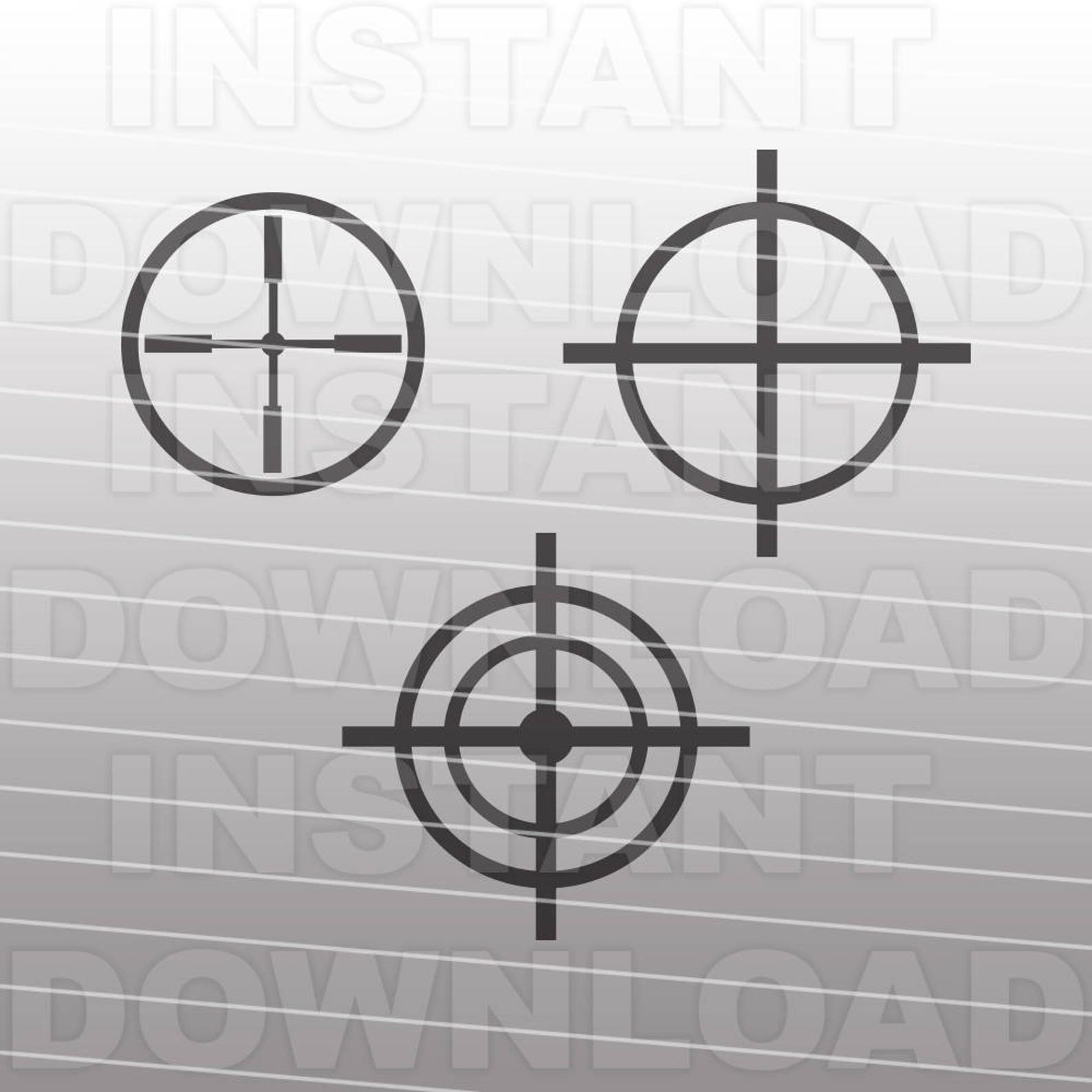 Hunting Target SVG File vector Art File for Commercial & - Etsy