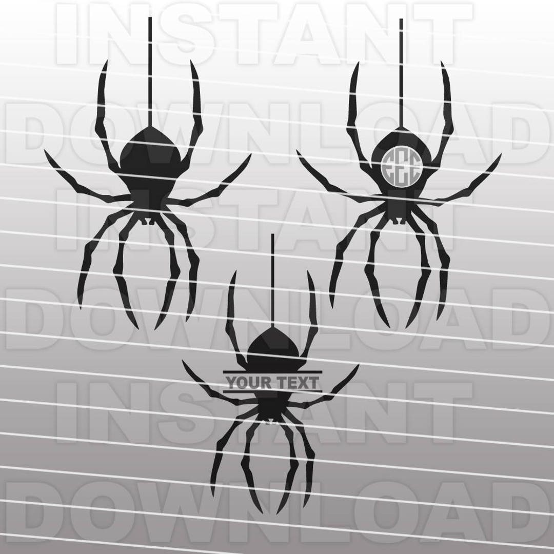 Spiders SVG File,insect Svg,bugs SVG -vector Art for Commercial ...