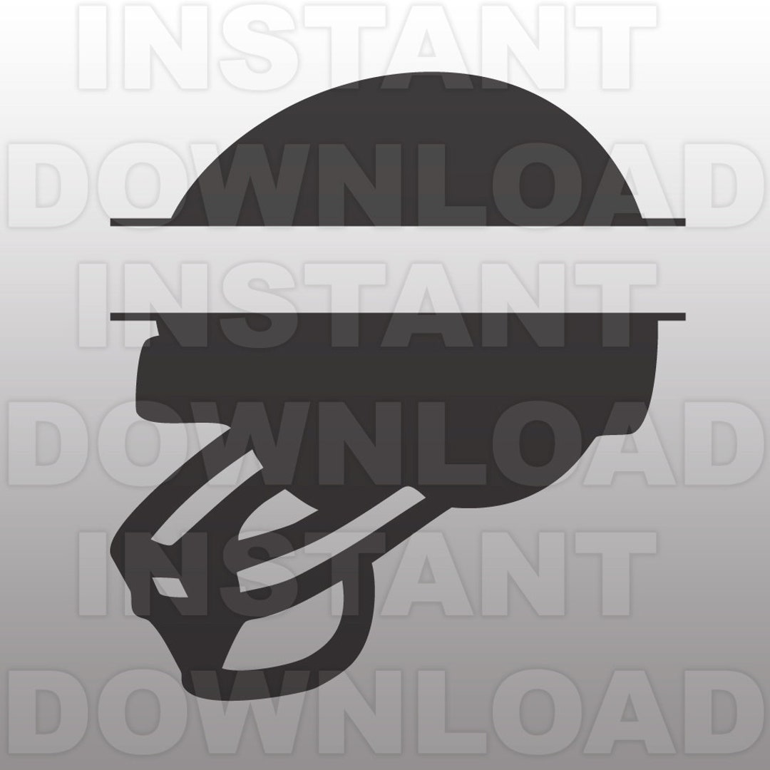 Football Helmet SVG File,split Monogram SVG -personal & Commercial Use ...