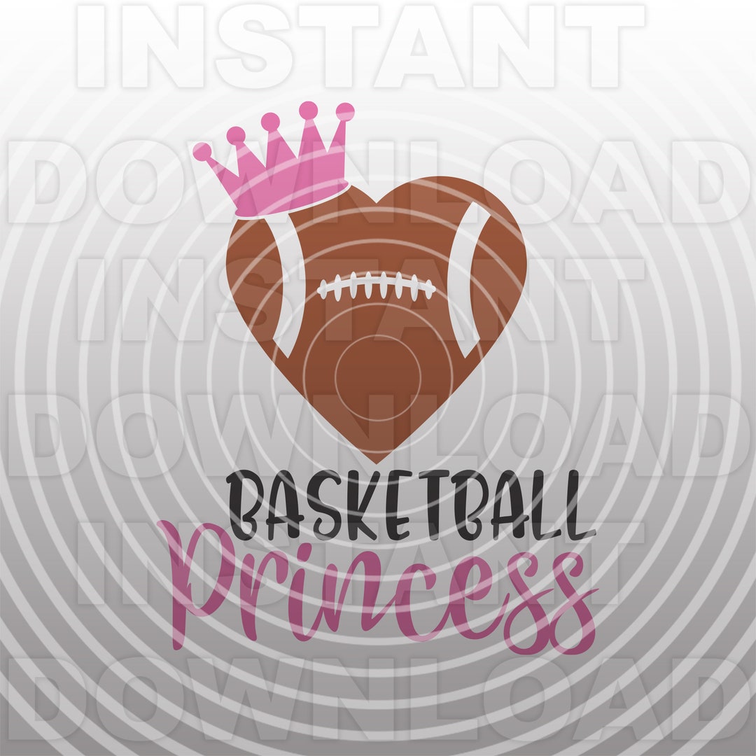 Football Princess SVG File,football Heart Svg,football T-shirt SVG ...