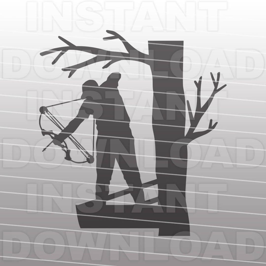 Bowhunter SVG File,tree Stand SVG File,deer Hunting Svg,bow Hunting Svg ...