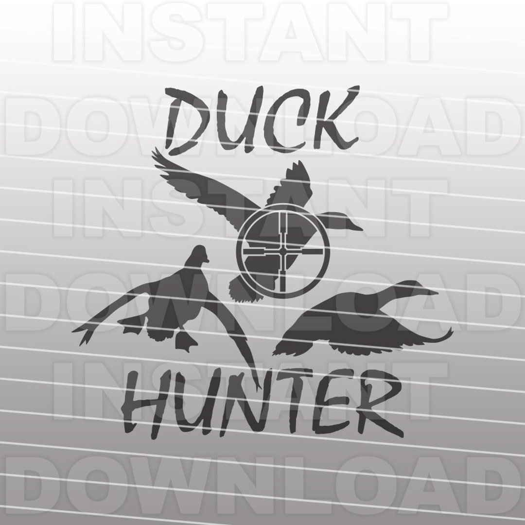 Duck Hunter SVG File,duck Hunting Svg,hunting Target Svg,svg File for ...