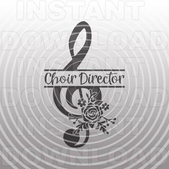 Choir Conductor Silhouette