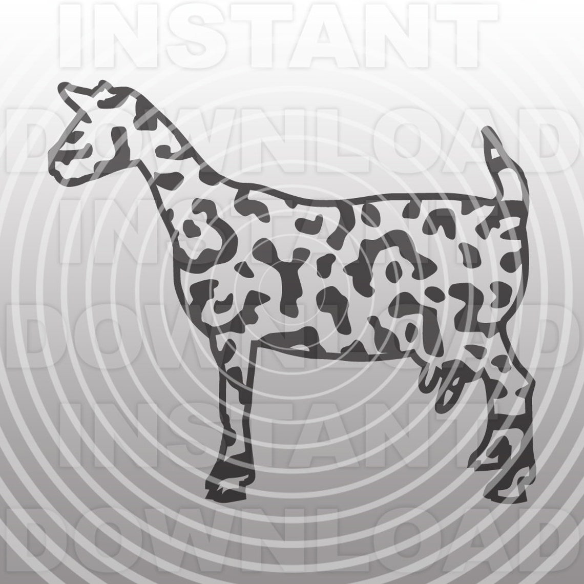 Dairy Goat SVG Filegoat Svglivestock Svgfarm Animal | Etsy