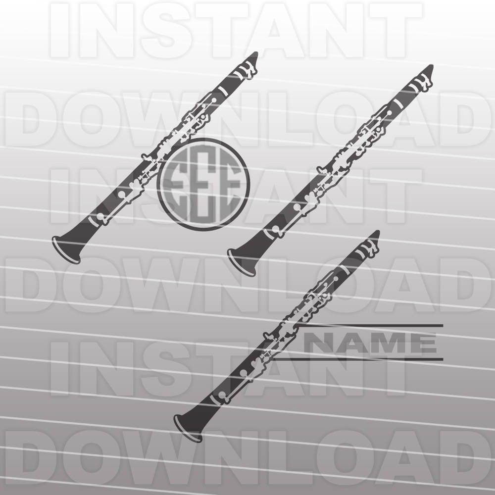 Clarinet SVG Filemarching Band Svgmusical Instrument Svg | Etsy