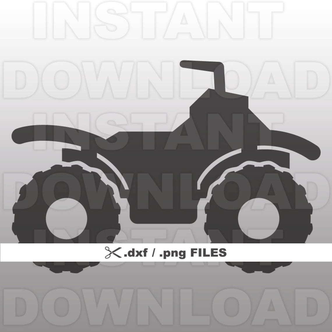 ATV DXF File Quad DXF 4 Wheeler Dxf Commercial & - Etsy Ireland