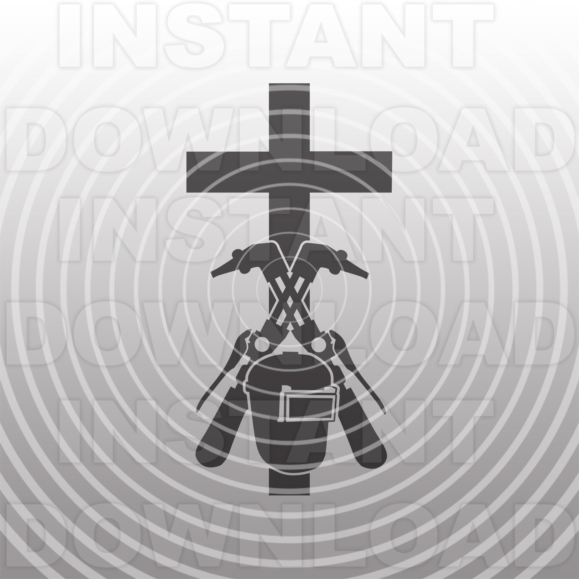 Welder Christian Cross SVG File,welder Memorial SVG -vector Art ...