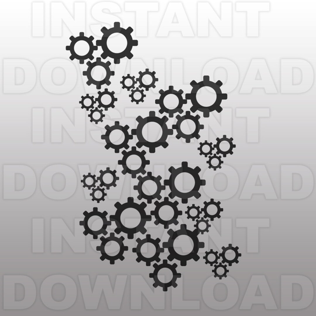Gears SVG File,mechanic SVG File,steampunk SVG File-commercial ...