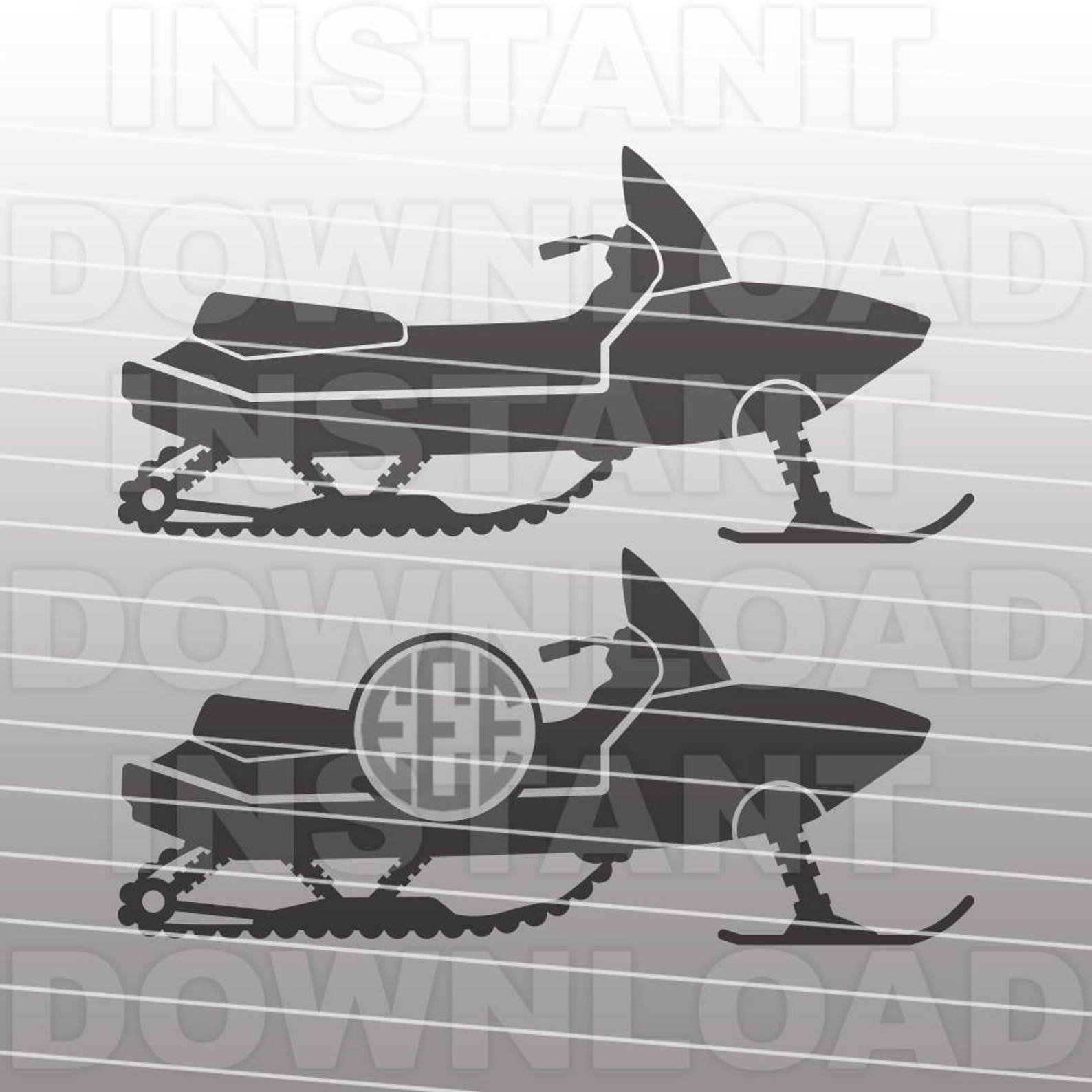 Snowmobile SVG File SVG Filesnow Machine SVG cutting - Etsy