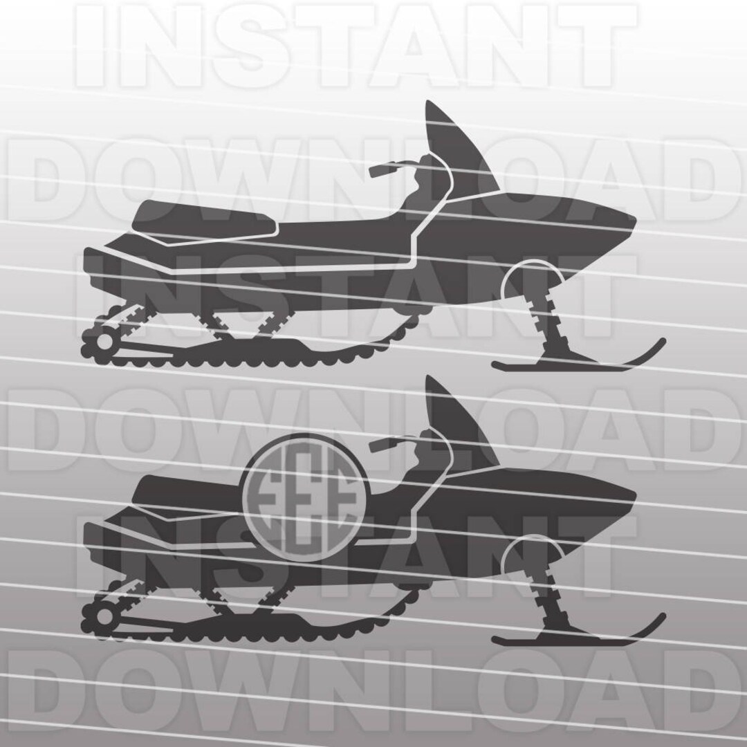 Snowmobile SVG File SVG File,snow Machine SVG -cutting Template- Vector ...