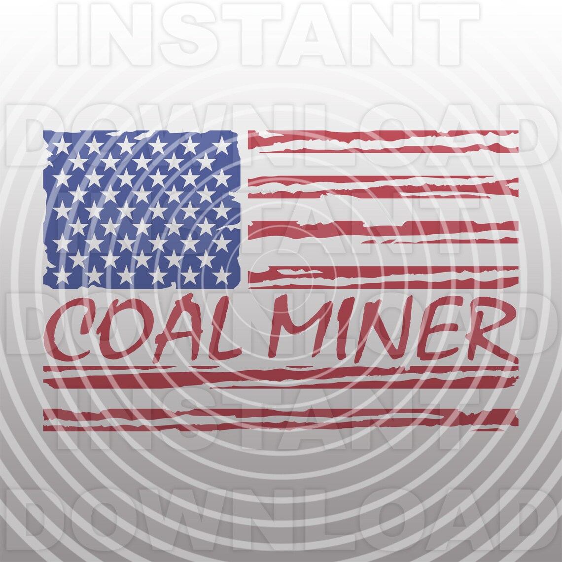 Coal Miner SVG Filegrunge Electrician Distressed American USA | Etsy