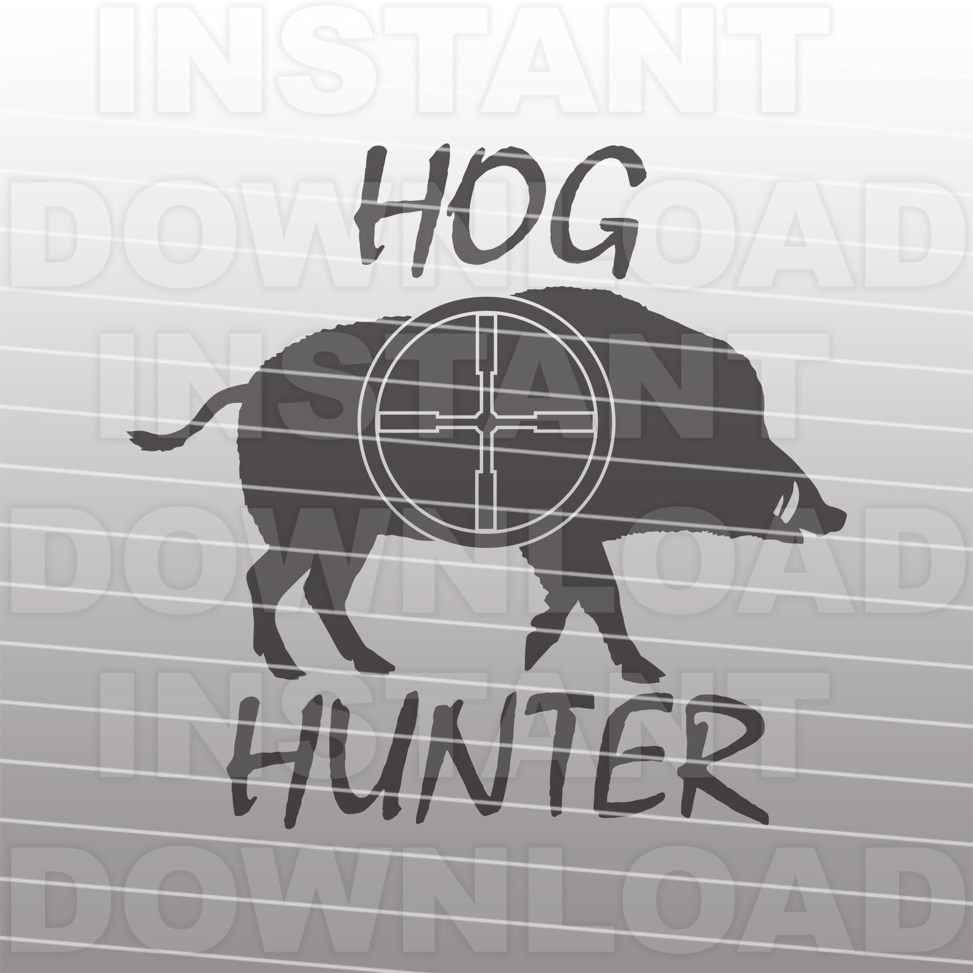 Hog Hunter SVG FileWild Boar Hunting Target SVG Vector Art | Etsy
