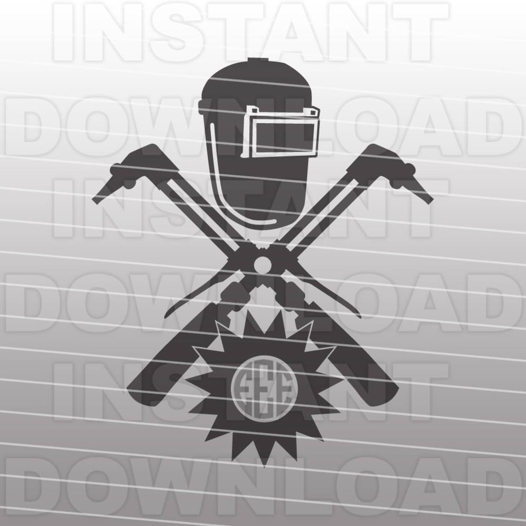 Welding Monogram Svg,welder SVG File,welding SVG File-cutting Template ...
