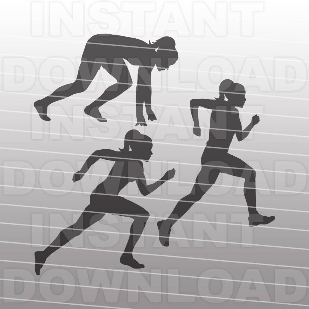Girls Track and Field SVG File,girls Cross Country Runner SVG -vector ...