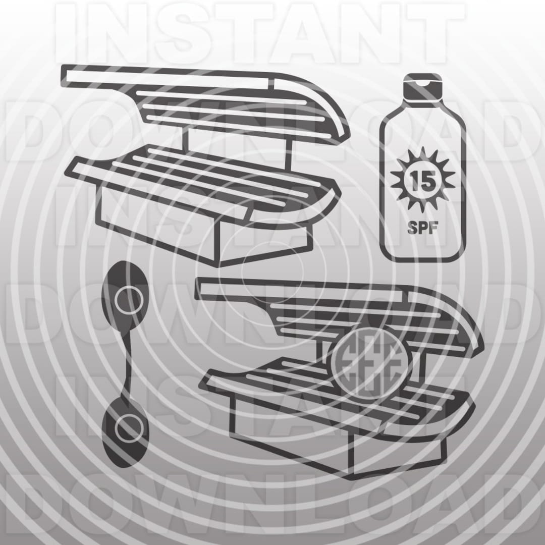 Tanning Bed SVG File,suntan Lotion Svg,tanning Glasses Svg,tropical ...