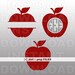 Apple DXF File - Apple PNG File - Teaching DXF - Commercial & Personal ...